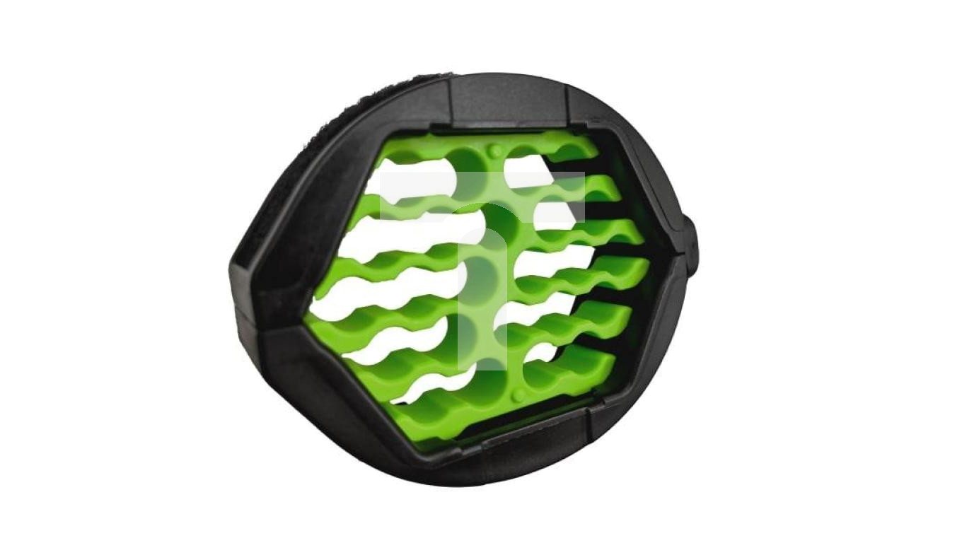 Organizer na kable i przewody na rzep czarny, zielony i niebieski wkład ...