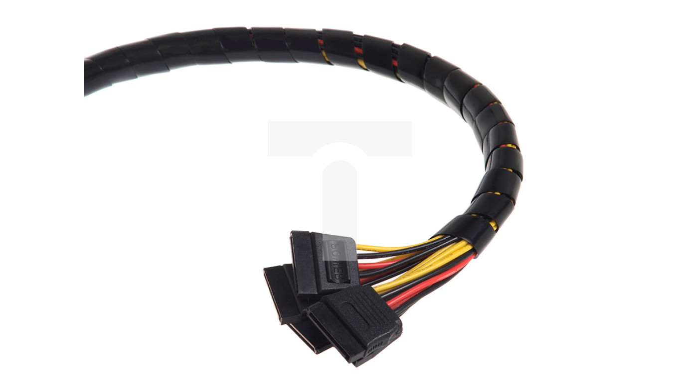 Osłona maskująca na kable Maclean MCTV-685 B (8.7*10mm) 3m czarna ...