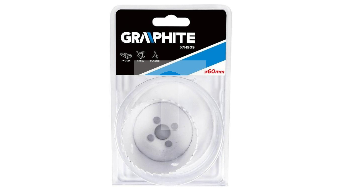 Otwornica Bimetalowa 60mm do stali, drewna, tworzywa itp. GRAPHITE ...
