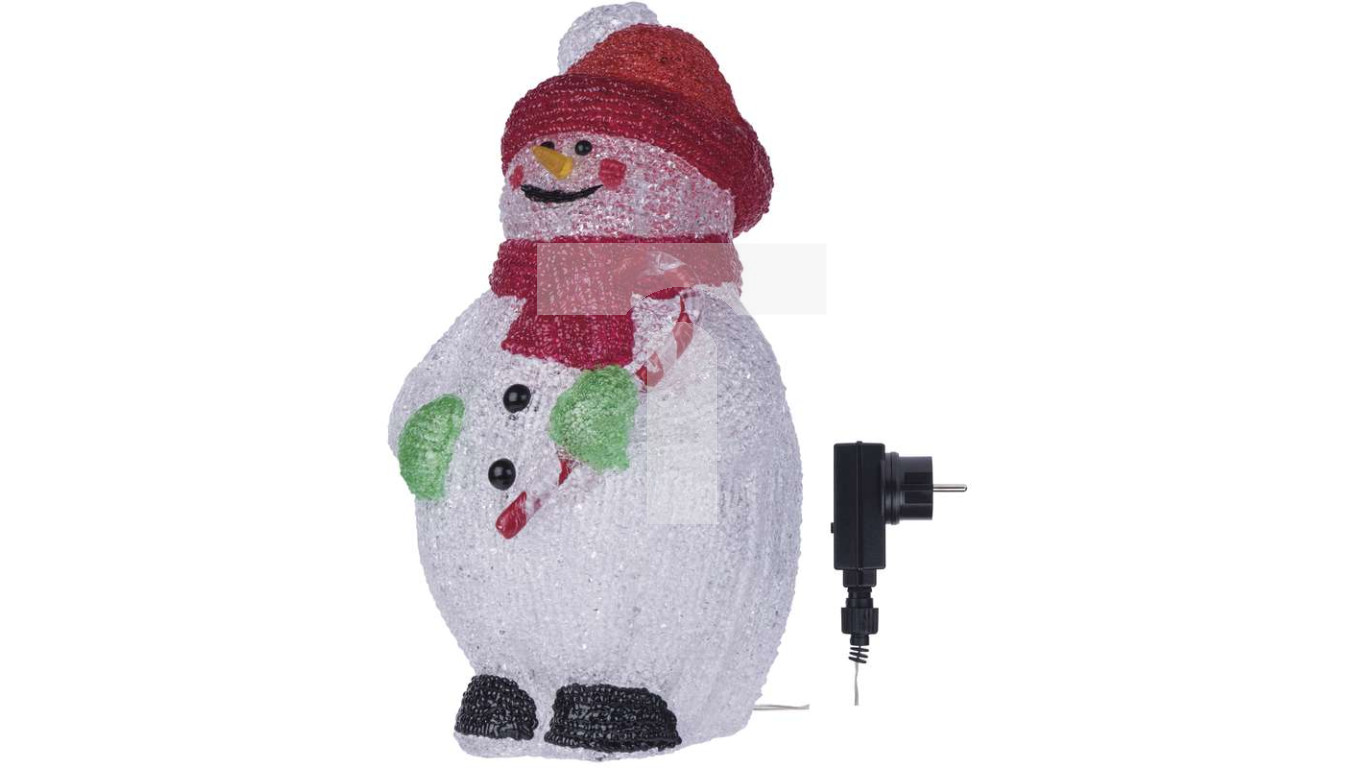 Ozdoby świąteczne bałwan XMAS snowman TIMER 1,8W 40LED 5m IP44 zimny ...