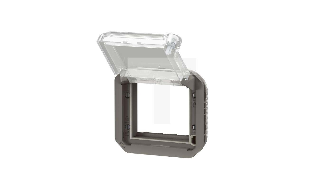 PLEXO 55 Adapter Arteor/Mosaic z przeźroczystą klapką z blokadą ...