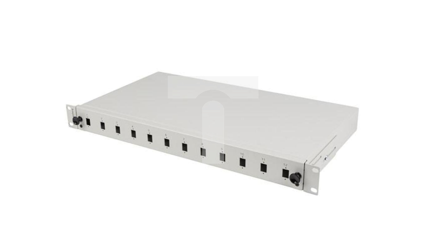 Przełącznica światłowodowa 12XSC SIMPLEX / 12XLC DUPLEX RACK 19 1U ...