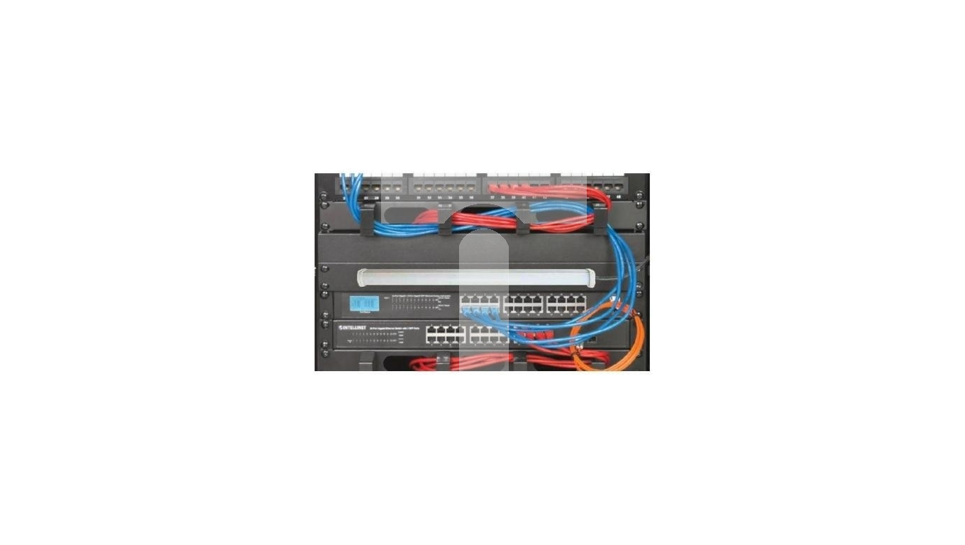 Panel LED 1U do szaf Rack 19, montaż poziomy, 11W – INTELLINET | TIM SA