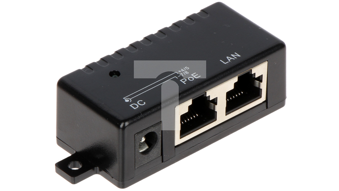 Pasywny adapter Power over Ethernet (PoE) umożliwiający zasilanie ...