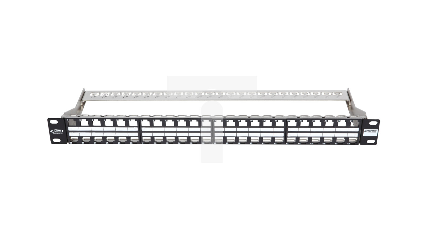 Patch Panel 19 panel krosowy, niewyposażony, modularny na 48xRJ45 ...