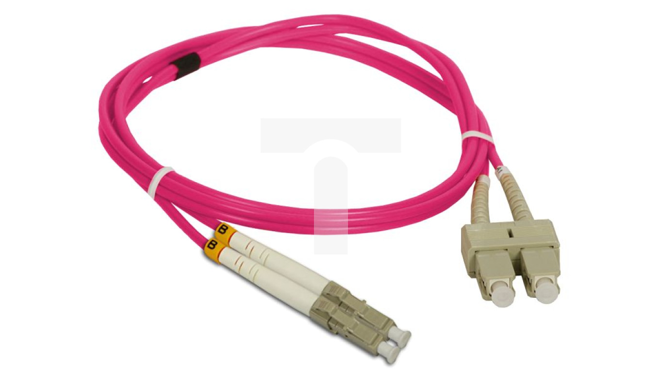 Patch cord MM OM4 LC-SC duplex 50/125 2.0m FOC-LCSC-5MMD-2-4 – A-LAN ...