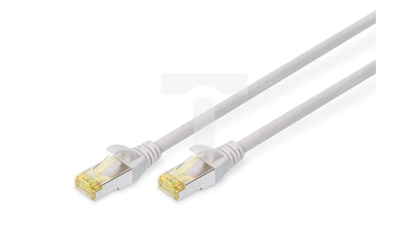 Patchcord RJ45/RJ45 S/FTP kat. 6A 1m AWG 27/7 LS0H szary DK-1644-A-010 ...
