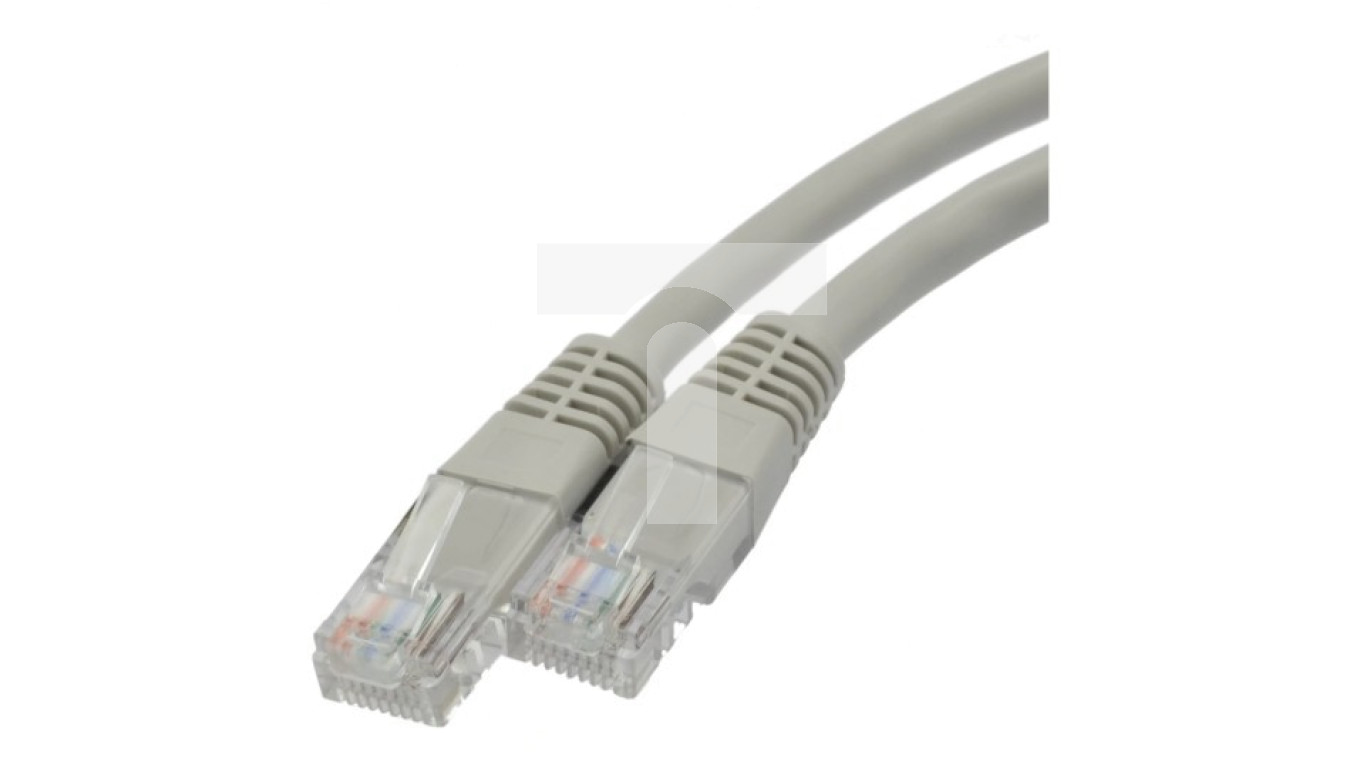 Patchcord UTP kat.5e kabel sieciowy LAN 2x RJ45 linka szary 0,5m – SPEC KABLE | TIM SA