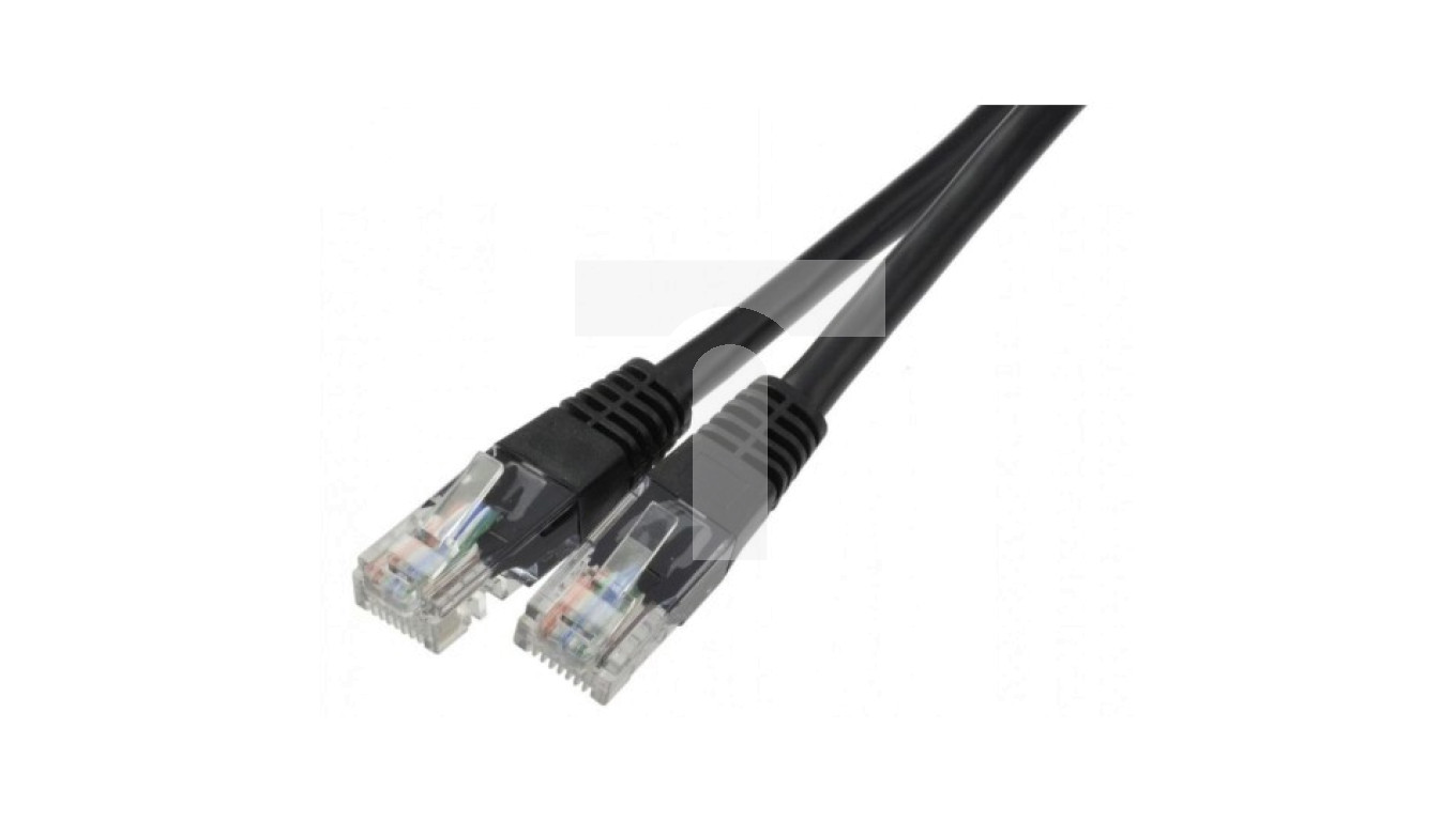 Patchcord UTP kat.6 kabel sieciowy LAN 2x RJ45 linka czarny 1,5m – SPEC ...