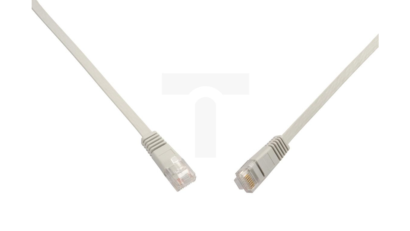 Patchcord płaski CAT6 UTP LSOH 2m szary non-snag-proof C6-111GY-2MB ...