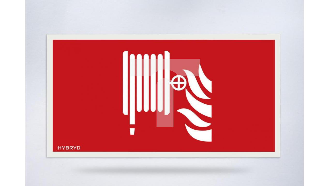 Piktogram folia biała, wzór prosty, 153x337 mm - F02 – HYBRYD | TIM SA