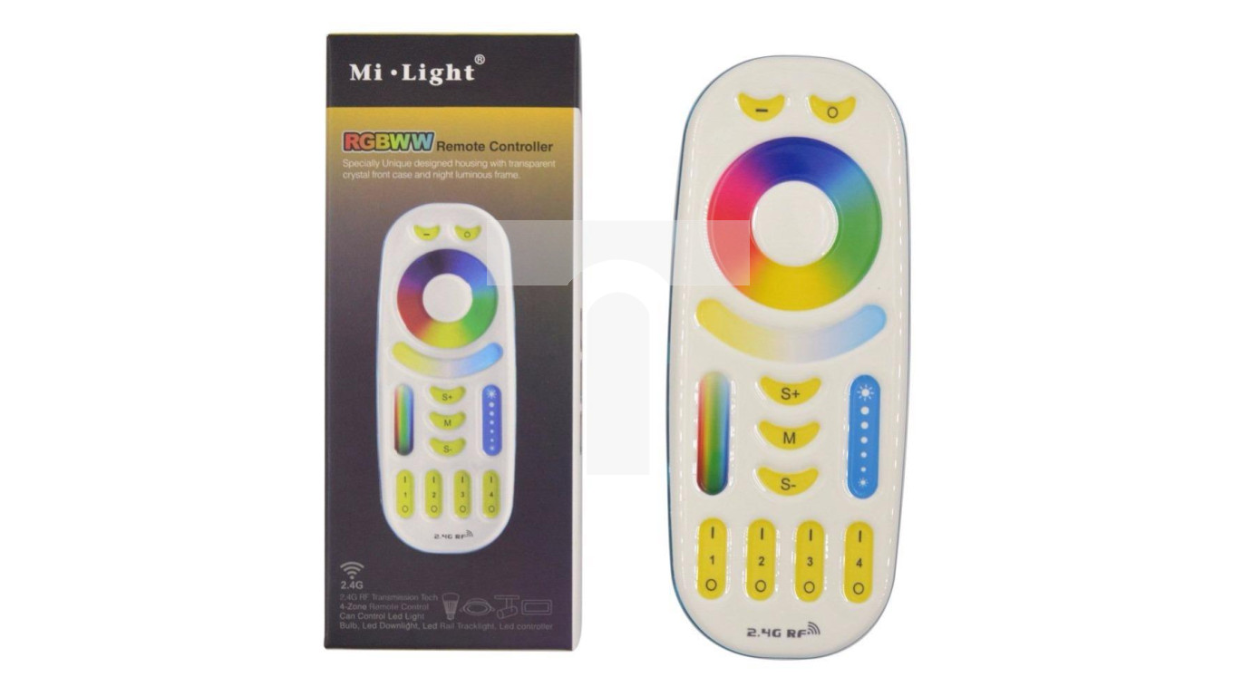 Pilot do Kontroler led RGBWW RGB+CWiWW 2,4ghz RF MI-Light RGB+CCT – Mi-Light | TIM SA