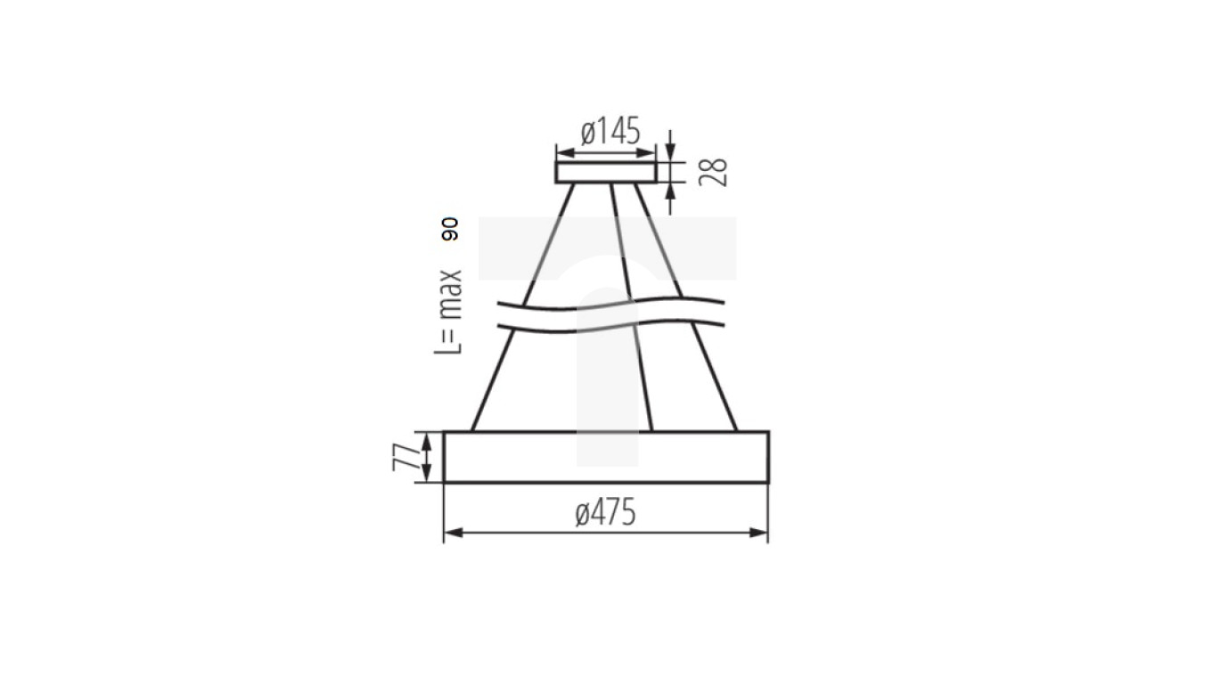 Plafon drewniany, podwieszany WOODY 475 jasny dąb WP-475/D/ZW – EUROHANDEL Bytom | TIM SA