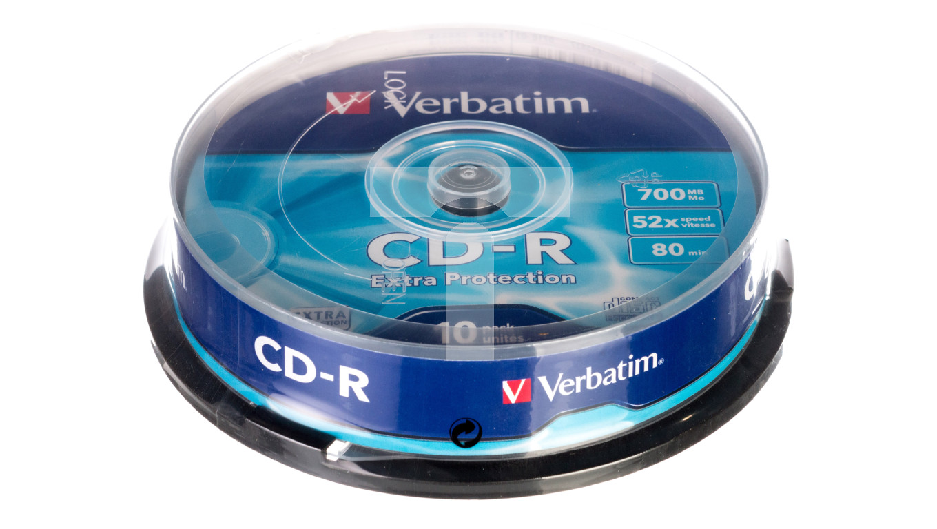 Płyta CD-R VERBATIM 700MB x52 EXTRA PROT /CAKE 10szt./ – VERBATIM | TIM SA