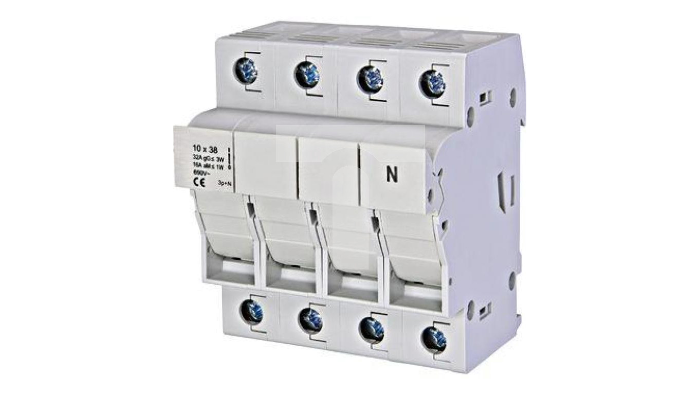 Podstawa bezpiecznikowa 3p+N 32A 10x38 – Schrack Technik Polska | TIM SA