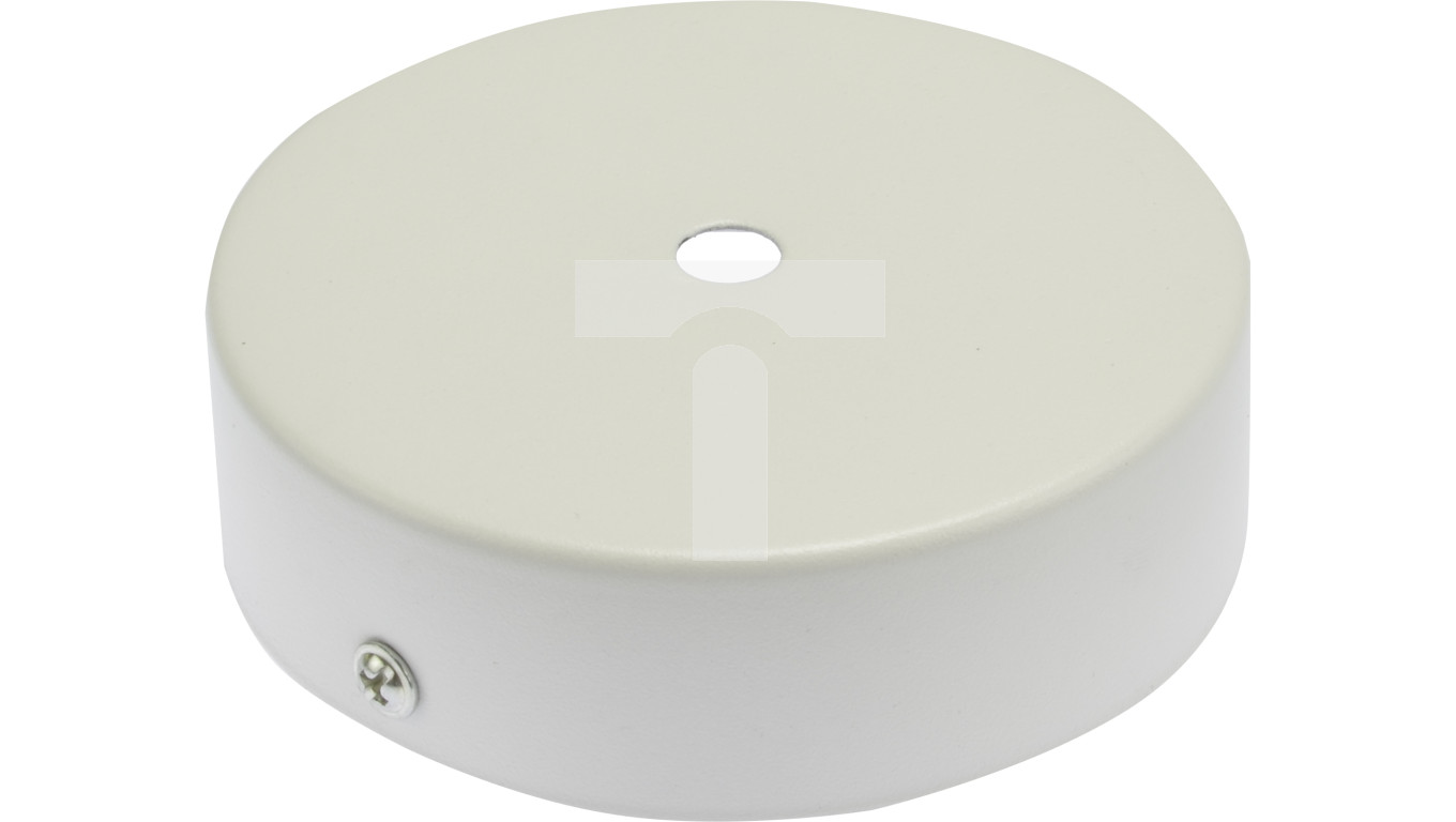Podsufitka metalowa 1 otwór biała, fi 100 – Alkri | TIM SA