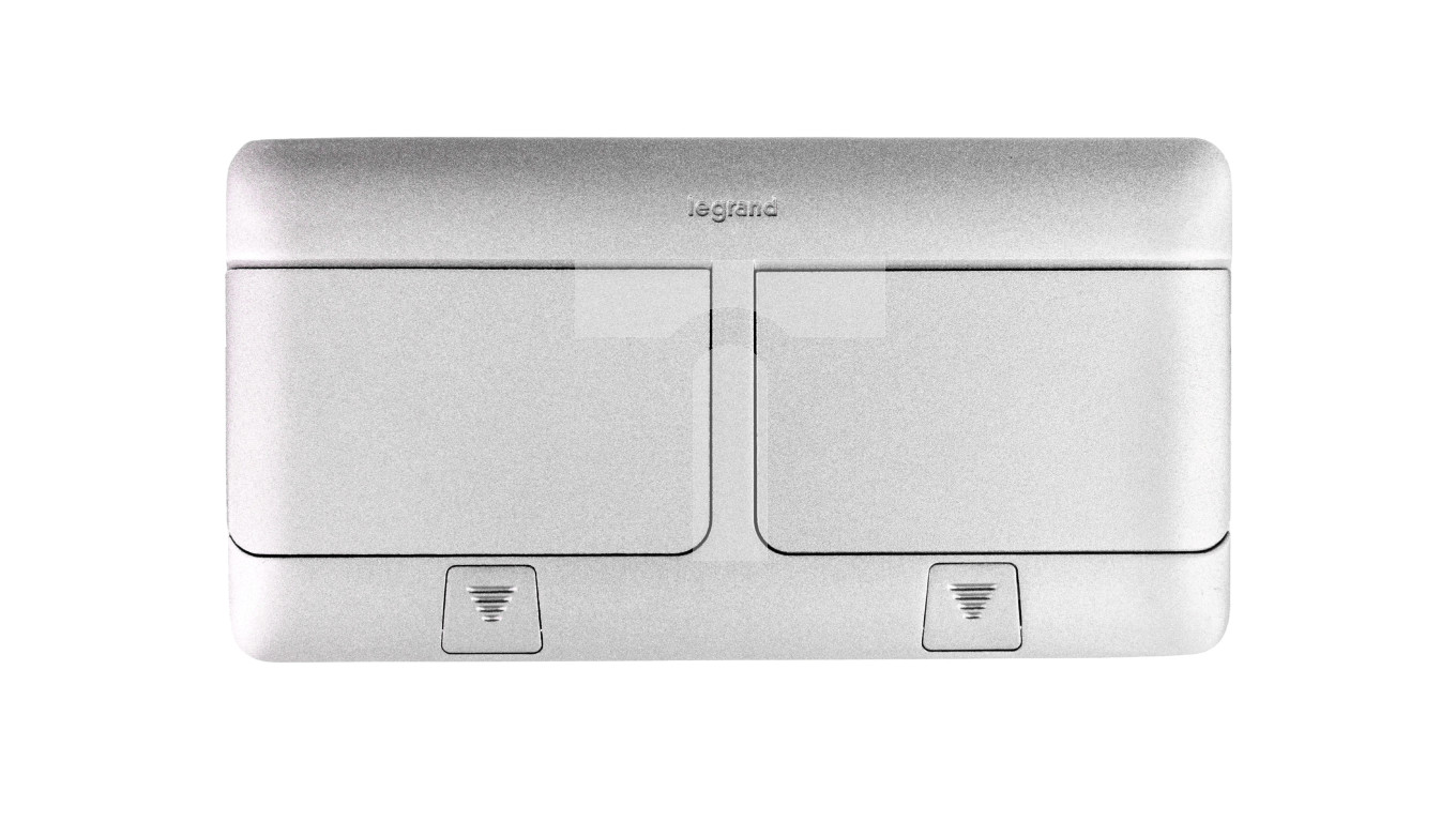 Pop-up Puszka podłogowa 100x210x61,2mm 6-modułowa aluminium 054012 ...