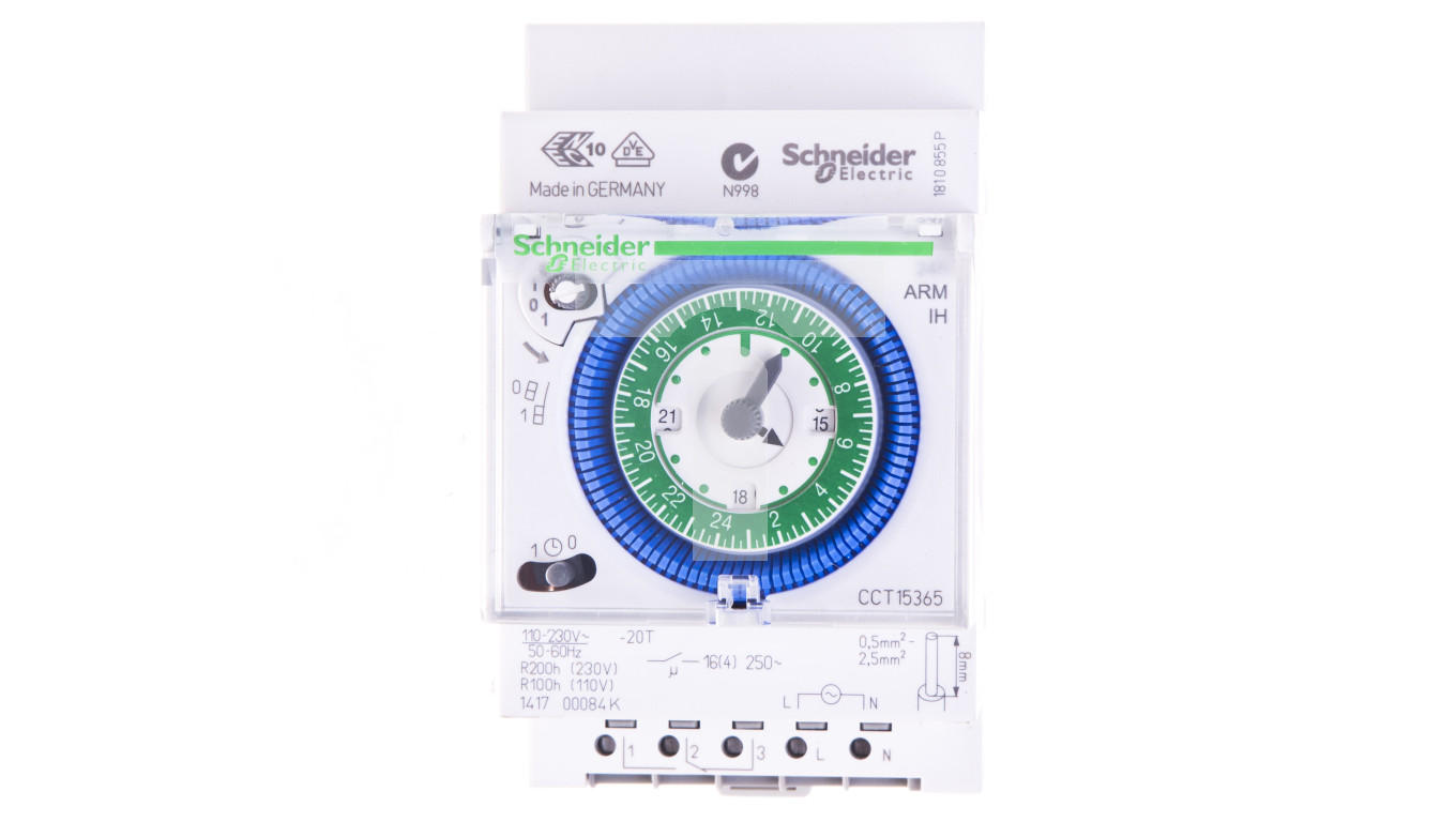 Programator analogowy 16A dobowy jednokanałowy IH 24H 1C ARM CCT15365 ...