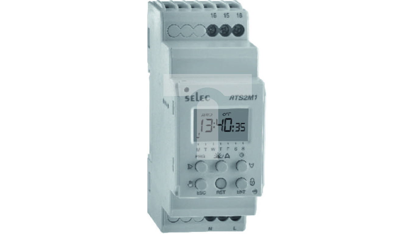 Programator czasowy astronomiczny ATS2M1-1-16A-230V-CE – Selec Controls PVT LTD | TIM SA