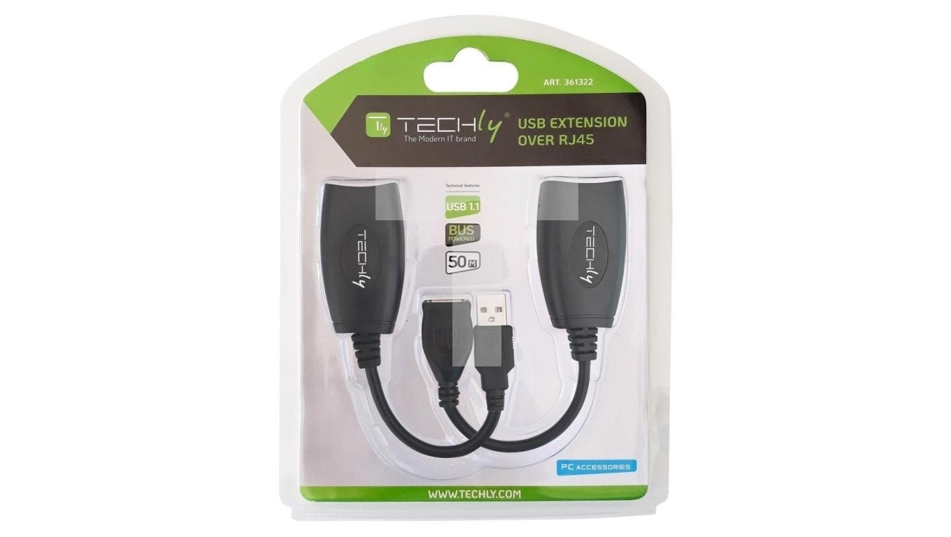 Przedłużacz Extender USB do 50m po Kablu Sieciowym RJ45 – Techly | TIM SA