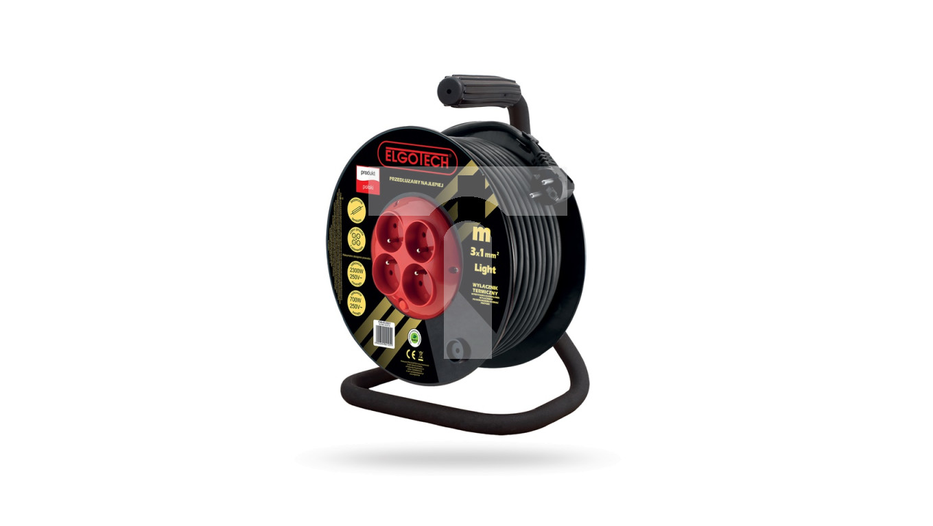 Przedłużacz bębnowy LIGHT 40m H05RR-F 3x1 4xGS PZB-40-40G/1 – PPHU ...