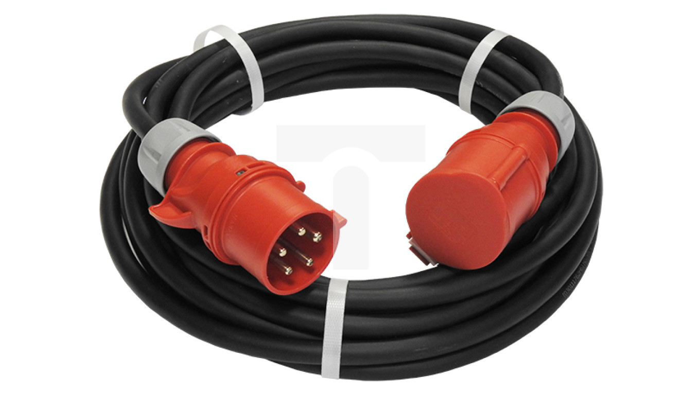 Przedłużacz budowlany elCORD z inwerterem faz CEE 32A 400V IP44 15m ...