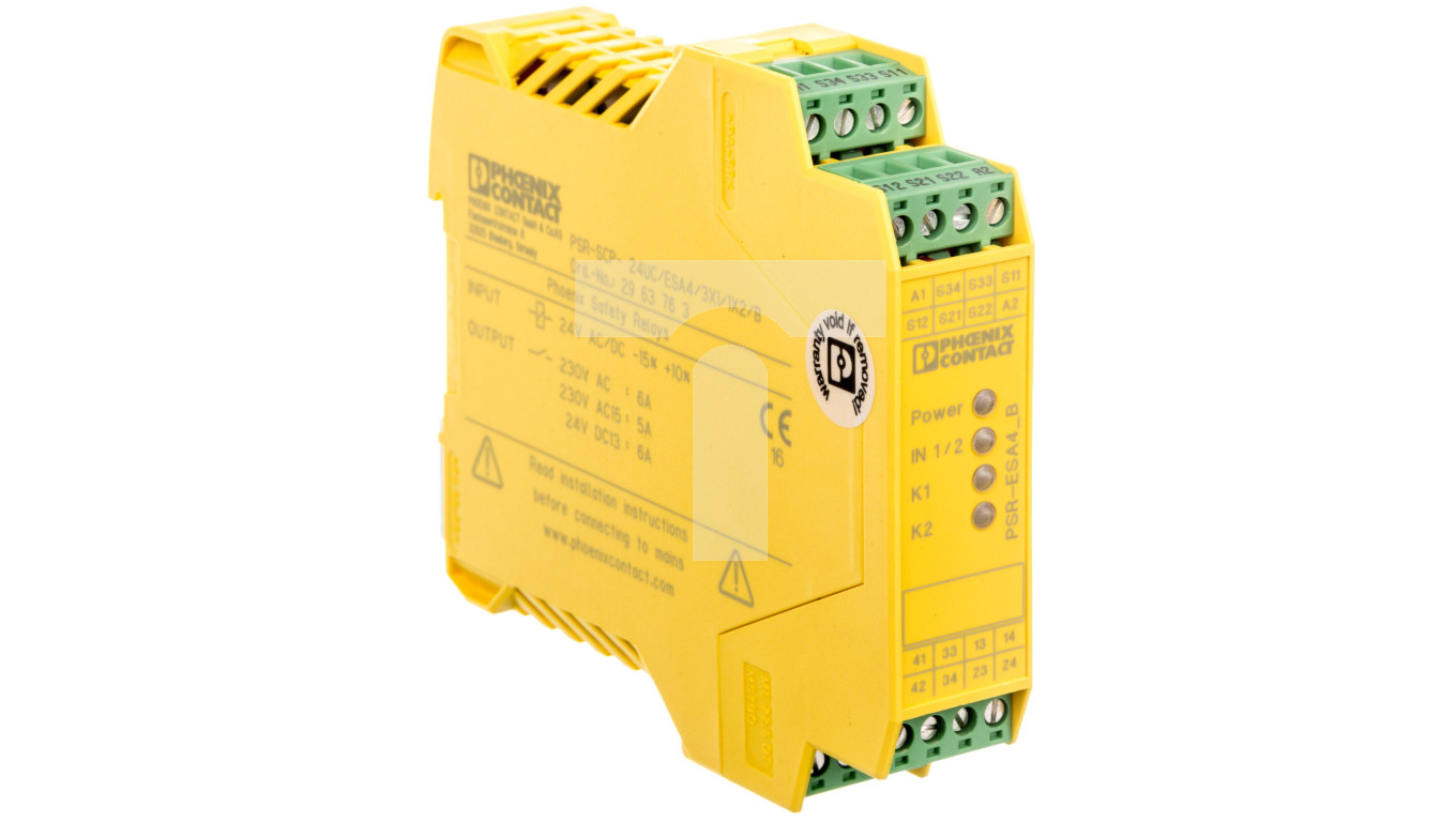 Przekaźnik bezpieczeństwa 24V AC/DC, do SIL 3, kat. 4 PLe, do zatrz ...