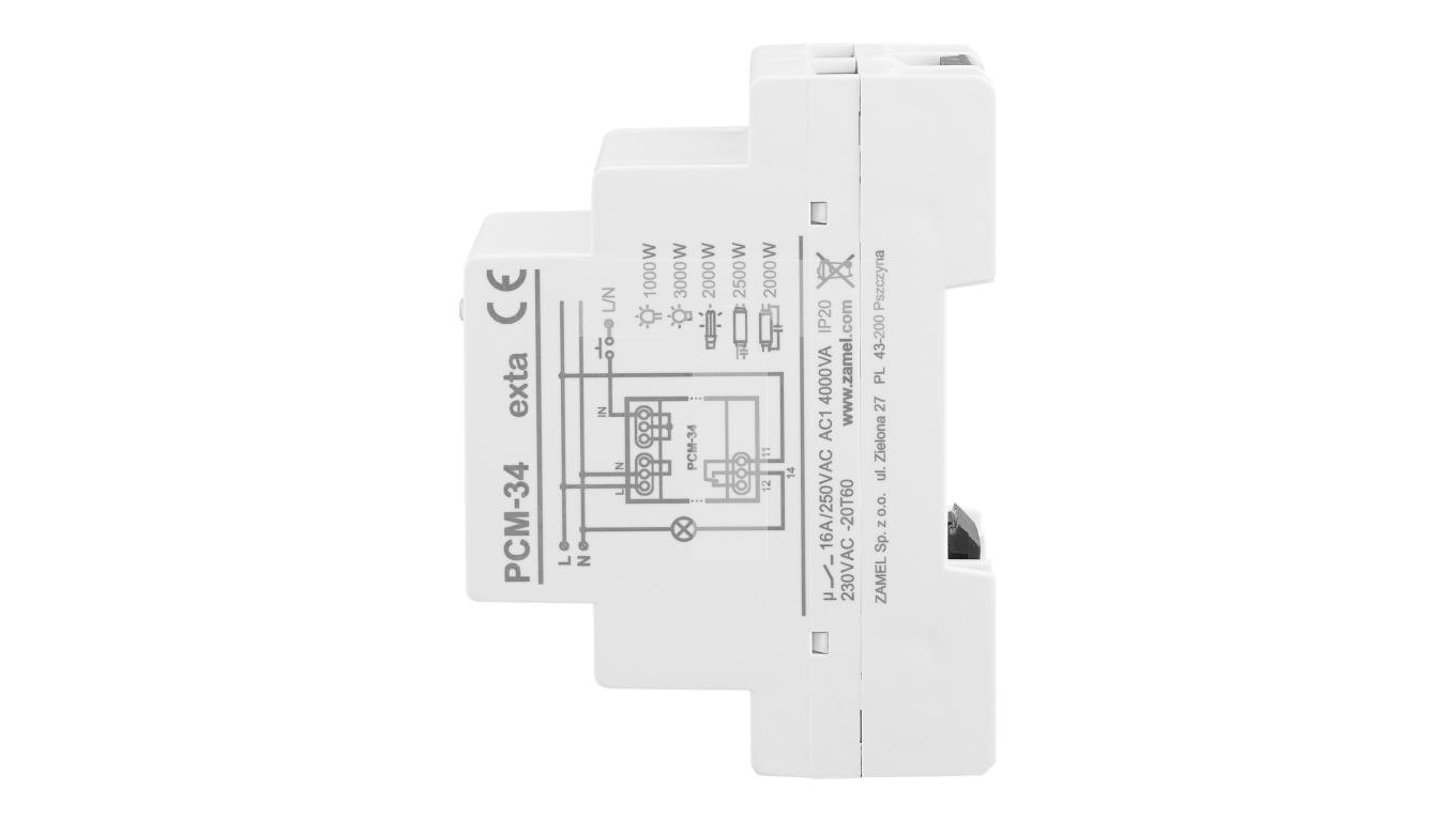 Przekaźnik czasowy przełączany w zerze wielofunkcyjny 230V AC PCM-34 ...
