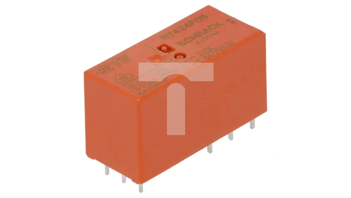 Przekaźnik elektromagnetyczny DPDT 5VDC 8A 8A 250VAC 5-1393243-2 – TE ...