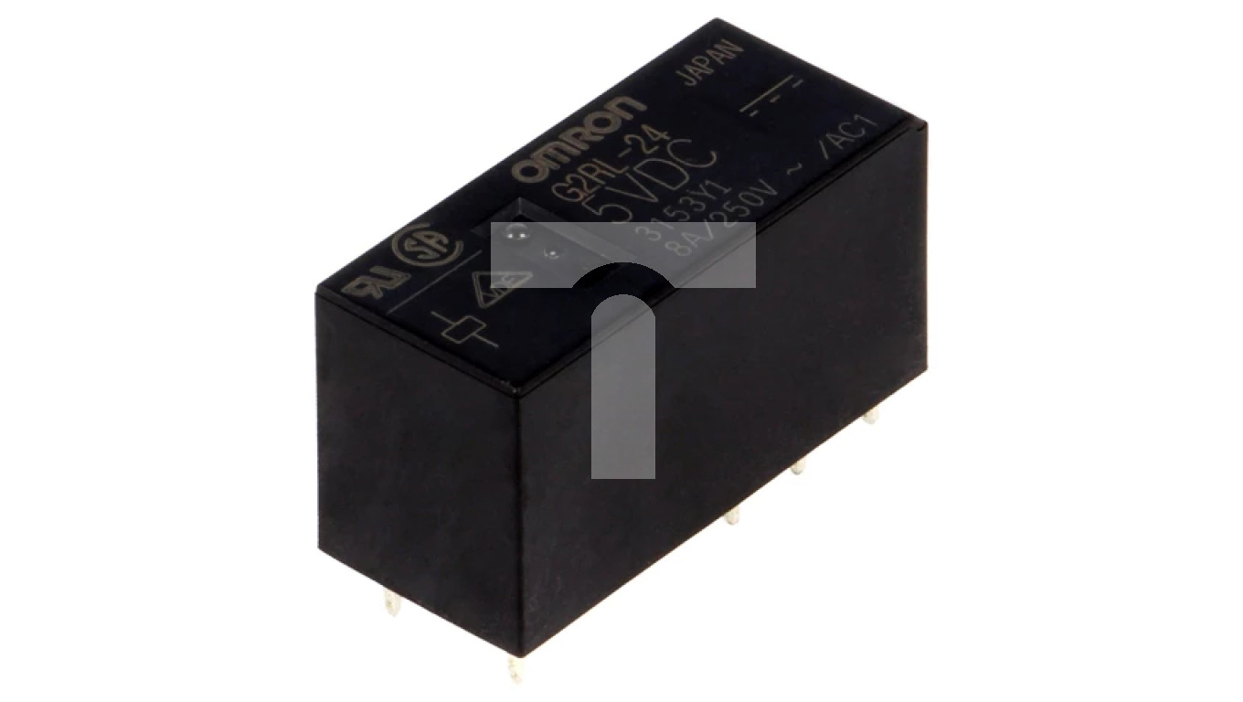 Przekaźnik elektromagnetyczny DPDT Ucewki 5VDC 8A/250VAC G2RL-24 5VDC ...