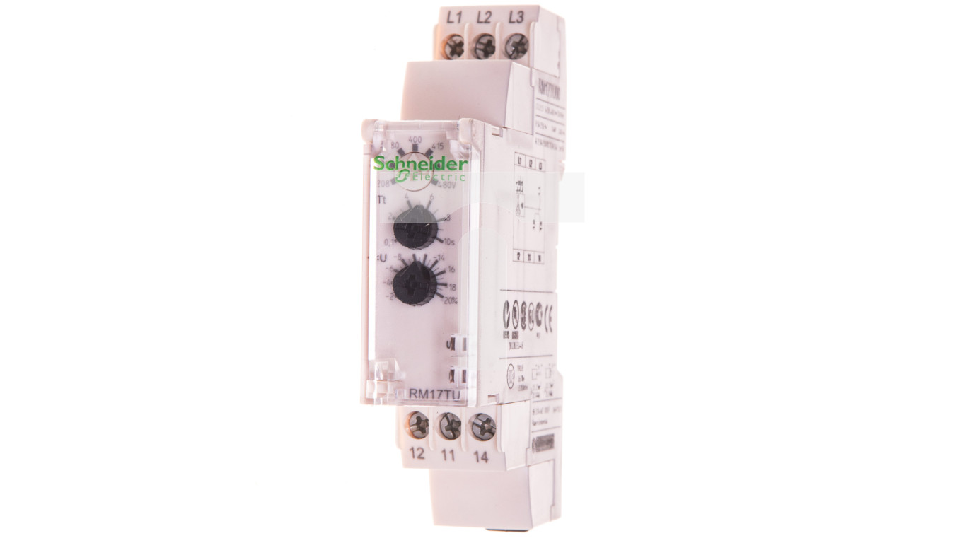 Przekaźnik kolejności, zaniku faz i obniżenia napięcia 1P 5A 0,1-10sek ...