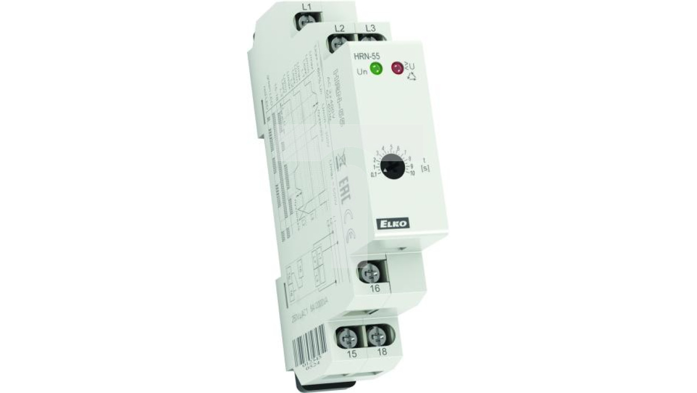 Przekaźnik kontroli zaniku i kolejności faz 3 x 400 V HRN-55 – ELKO EP ...