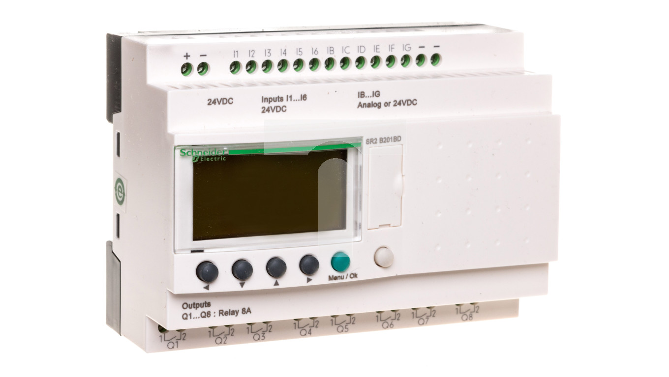 Przekaźnik programowalny 24V DC 6we 8wy Zelio Logic SR2B201BD ...