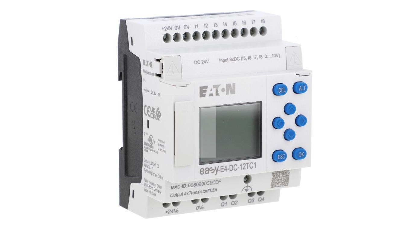 Przekaźnik programowalny 24VDC 8DI(4AI) 4DO-T EASY-E4-DC-12TC1 197213 ...