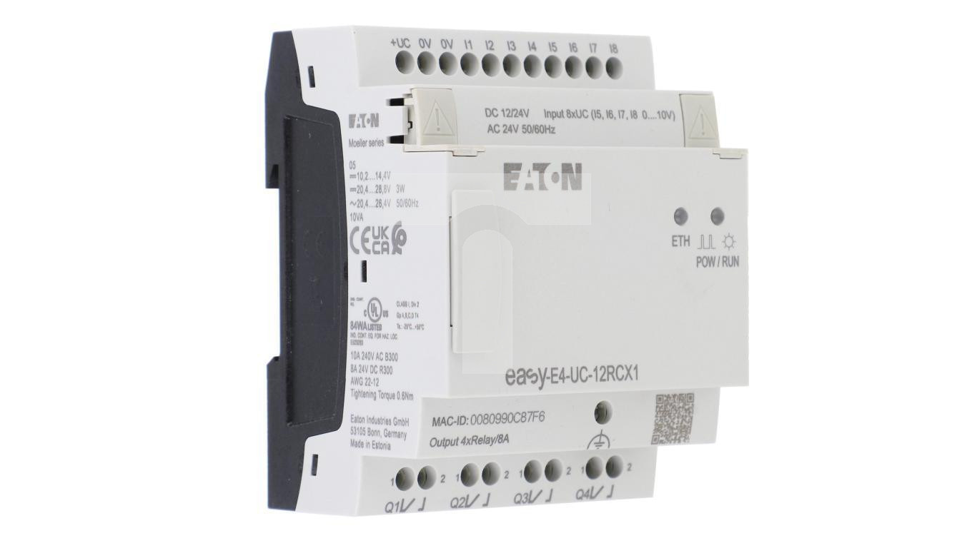 Przekaźnik programowalny easyE4 12-24VDC 24VAC 8DI(4AI) 4DO-R EASY-E4 ...