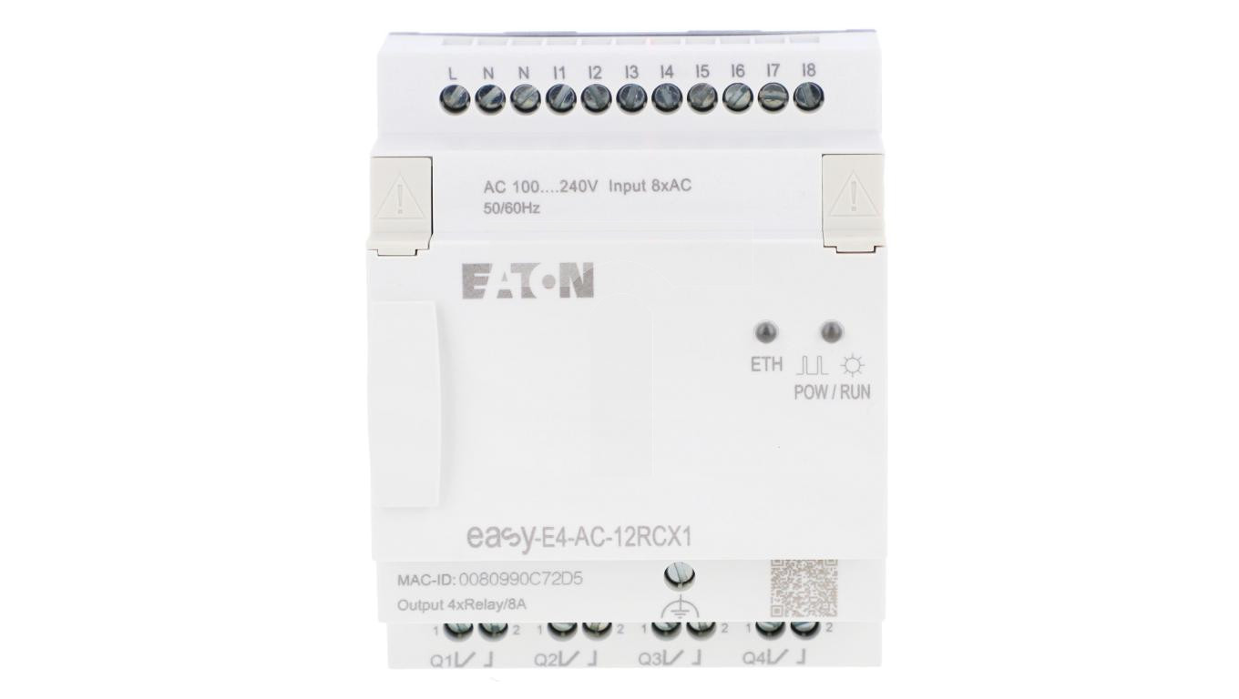 Przekaźnik programowalny easyE4 230VAC/DC 8DI 4DO-R EASY-E4-AC-12RCX1 197216 – EATON | TIM SA
