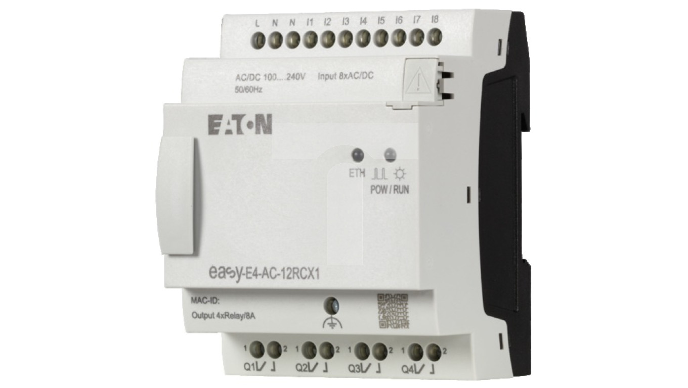 Przekaźnik programowalny easyE4 230VAC/DC 8DI 4DO-R EASY-E4-AC-12RCX1 197216 – EATON | TIM SA