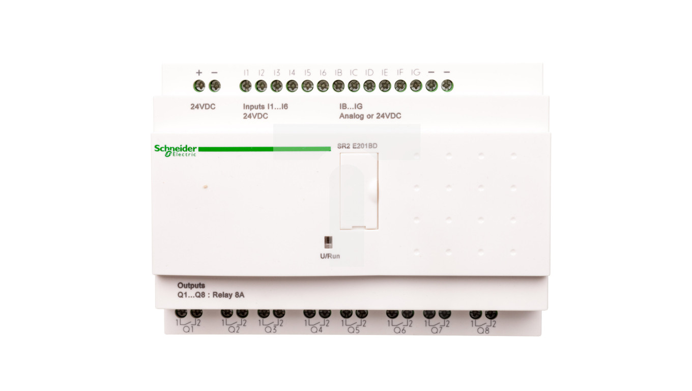 Przekaźnik programowalny kompaktowy 6 wejść/ 8 wyjść 24V DC Zelio Logic ...