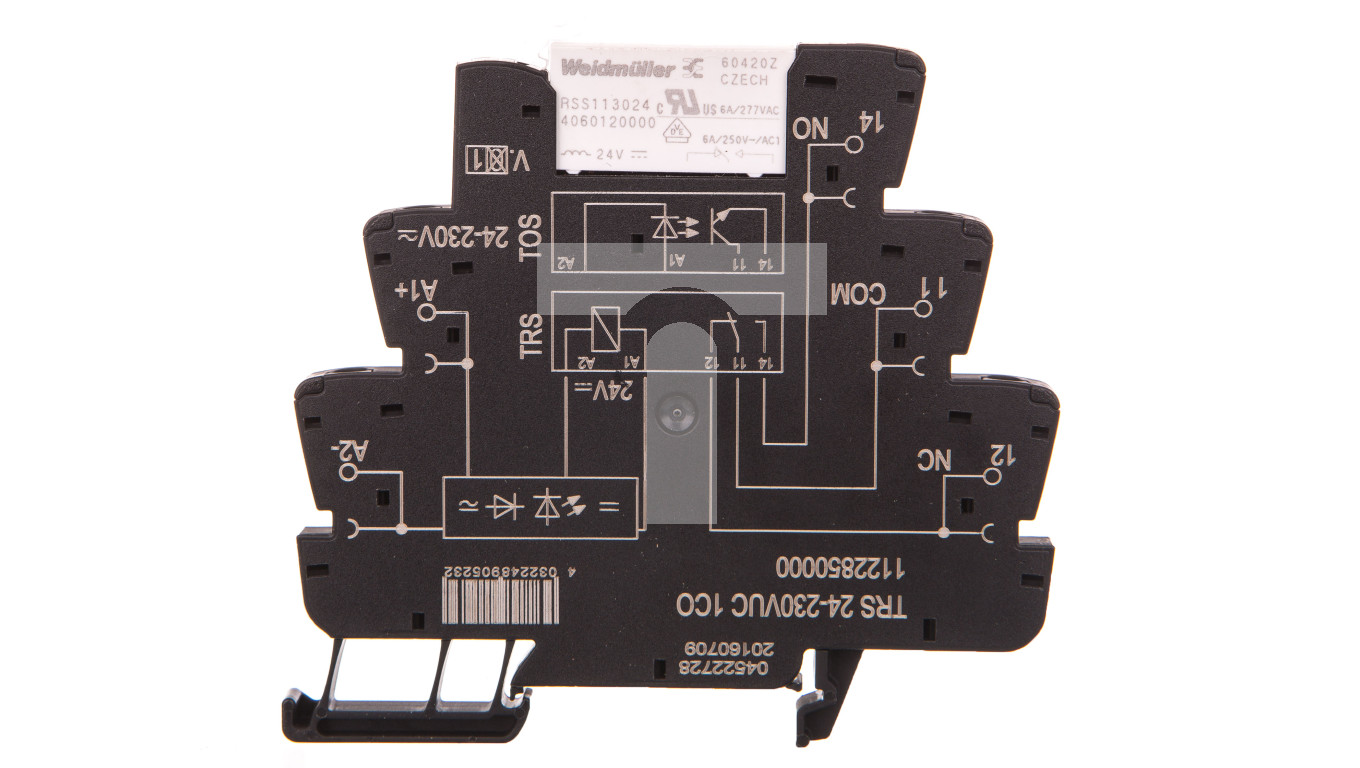 Przekaźnik przemysłowy 1P 6A 24-230V AC/DC TRS 24-230VUC 1CO 1122850000 ...