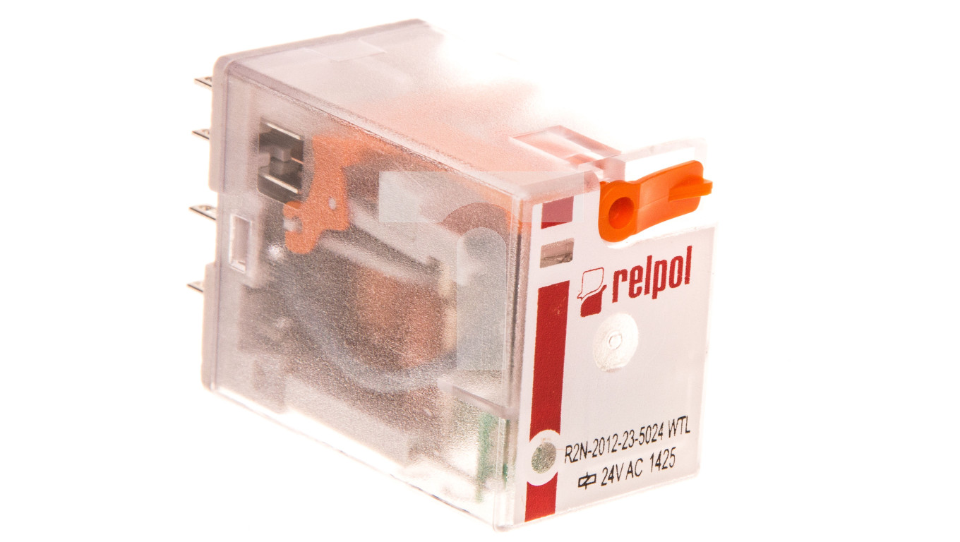 Przekaźnik przemysłowy 2P 24V AC AgNi R2N-2012-23-5024-WTL 860679 ...