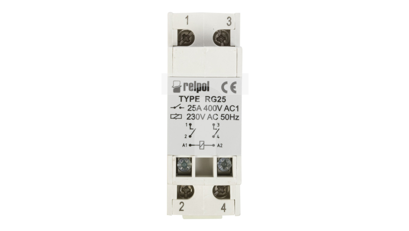 Przekaźnik przemysłowy 2Z 25A 230V AC RG25-3022-28-3230 862722 – RELPOL ...