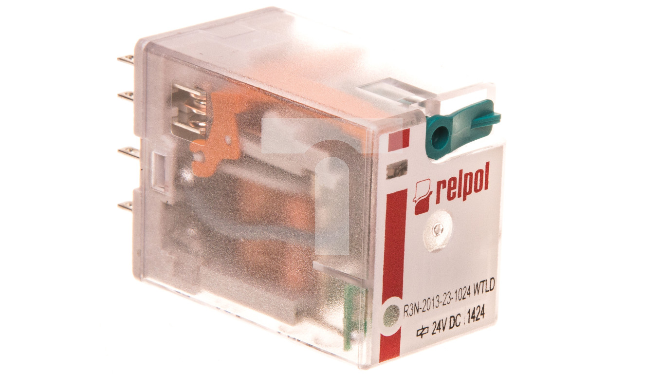 Przekaźnik przemysłowy 3P 24V DC AgNi R3N-2013-23-1024-WTLD – RELPOL ...