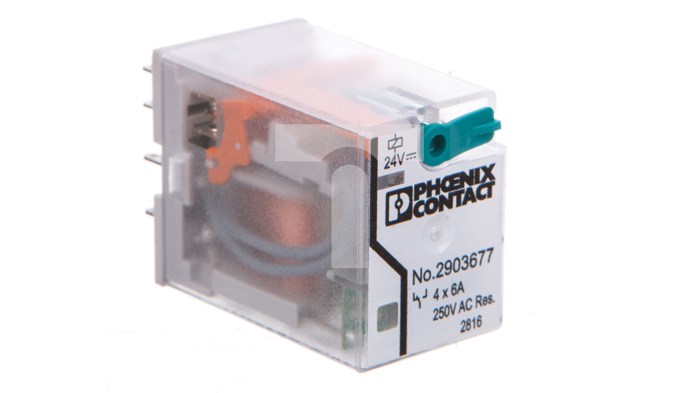 Przekaźnik przemysłowy 4P 6A 24V DC REL-IR4/LDP- 24DC/4X21 2903677 ...