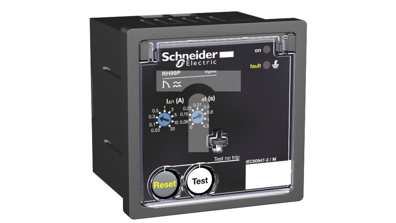 Przekaźnik różnicowy RH99p z ręczn. zerowaniem, 0,03...30A, 0...4,5 s ...