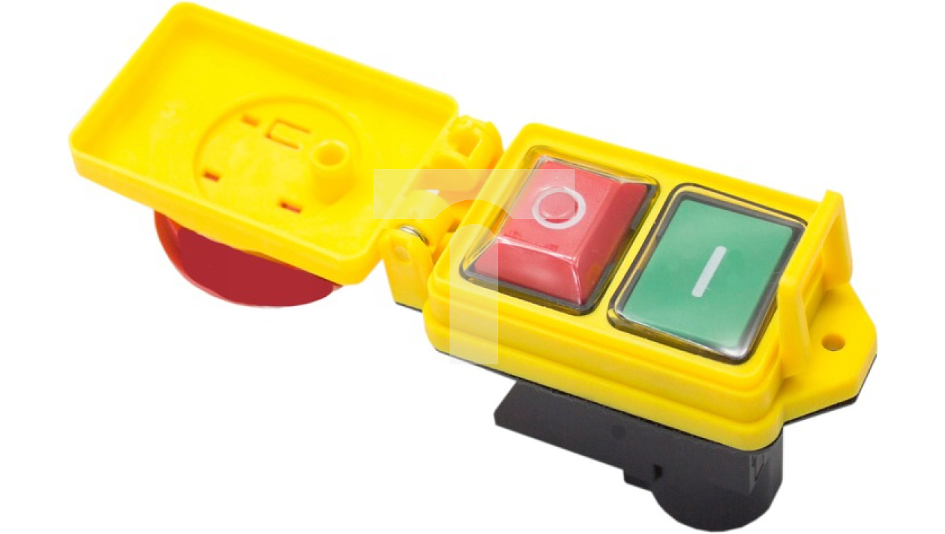 RELAY SAFETY SWITCH IP54 250V AC SSTM-01 desktop button ON/OFF 1-F,3-F ...