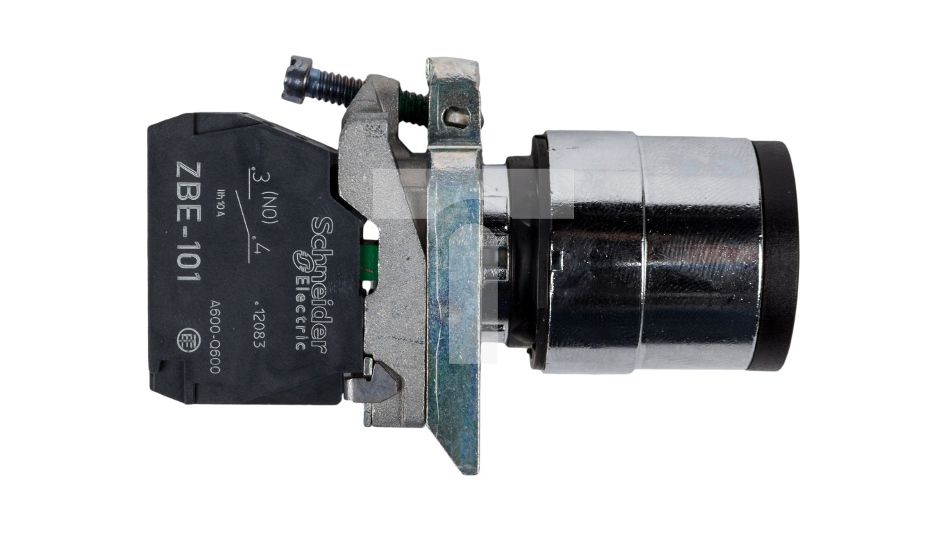 Przełącznik 2 położeniowy klucz 22mm czarny 1Z z samopowrotem XB4BG61 ...