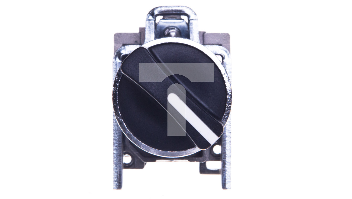 Przełącznik 2 położeniowy pokrętło 22mm czarny 1Z z samopowrotem ...