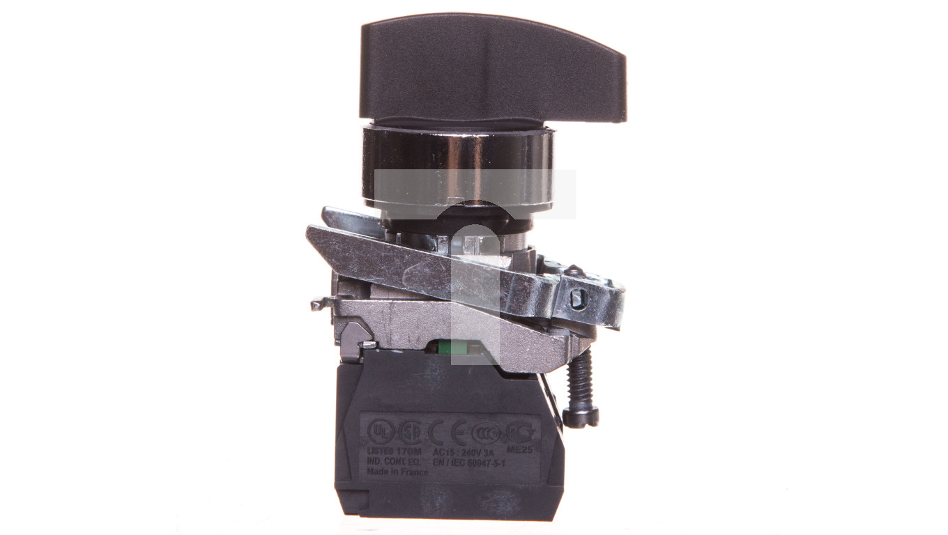 Przełącznik 2 położeniowy pokrętło 22mm czarny 2Z bez samopowrotu ...