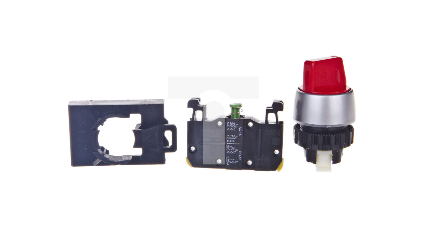 Przełącznik 2 położeniowy pokrętło 22mm czerwony 1Z bez samopowrotu ST22-P.C-10. – SPAMEL | TIM SA