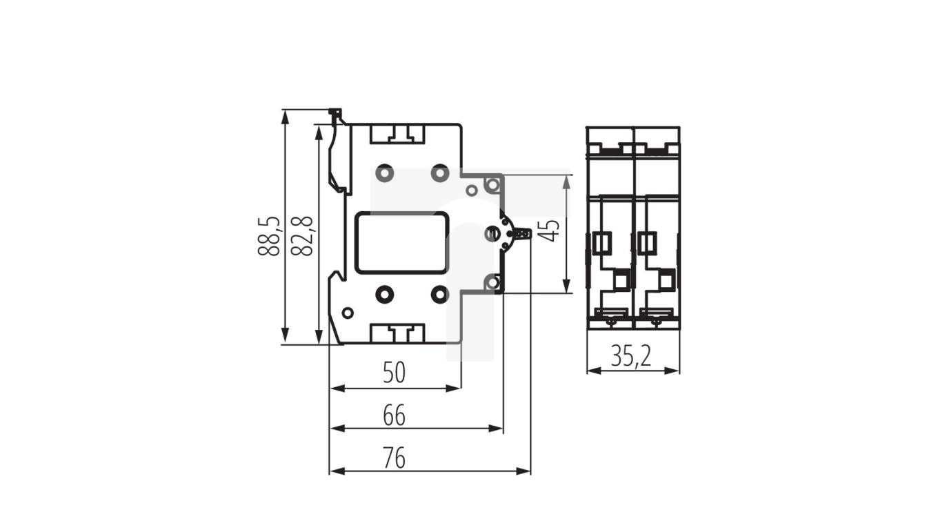 Przełącznik instalacyjny I-0-II KCS-40A/2P 40A 230/400V AC 50Hz 2P IP20 ...